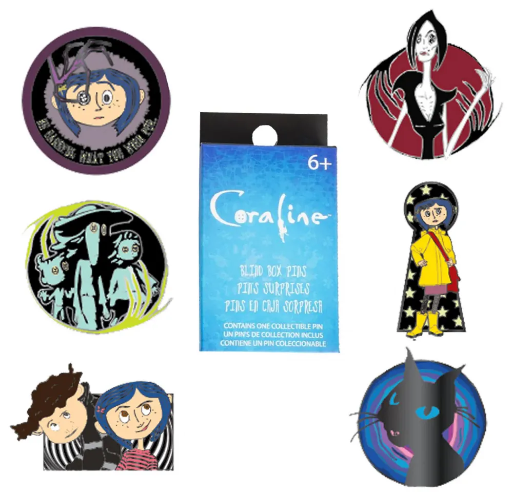 Loungefly Coraline : Boîte Mystère Pins Coraline pas cher | Flytopia