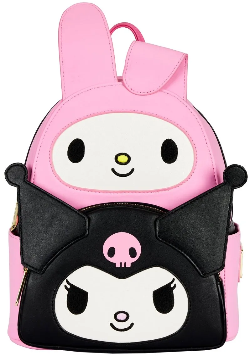 Loungefly Sanrio : Mini sac à dos My Melody et Kuromi Double Poches Cosplay pas cher | Flytopia