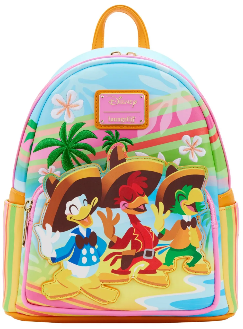 Loungefly Les Trois Caballeros [Disney] : Mini sac à dos Scène de la Plage pas cher | Flytopia