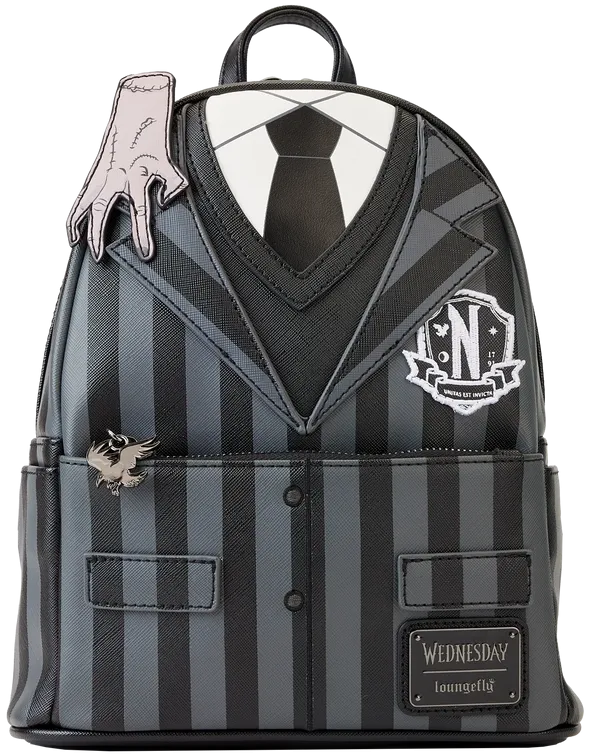 Loungefly Mercredi : Mini sac à dos Mercredi Addams Uniforme de la ...